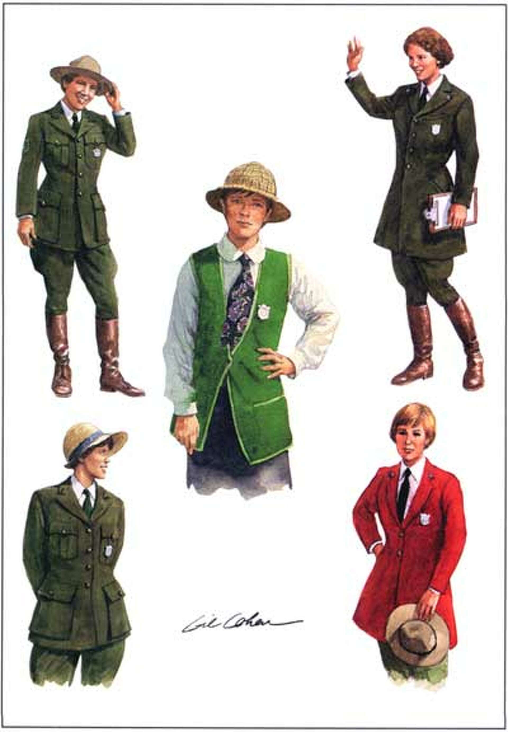 National Park Service shares throwback photo of vintage uniforms women wore