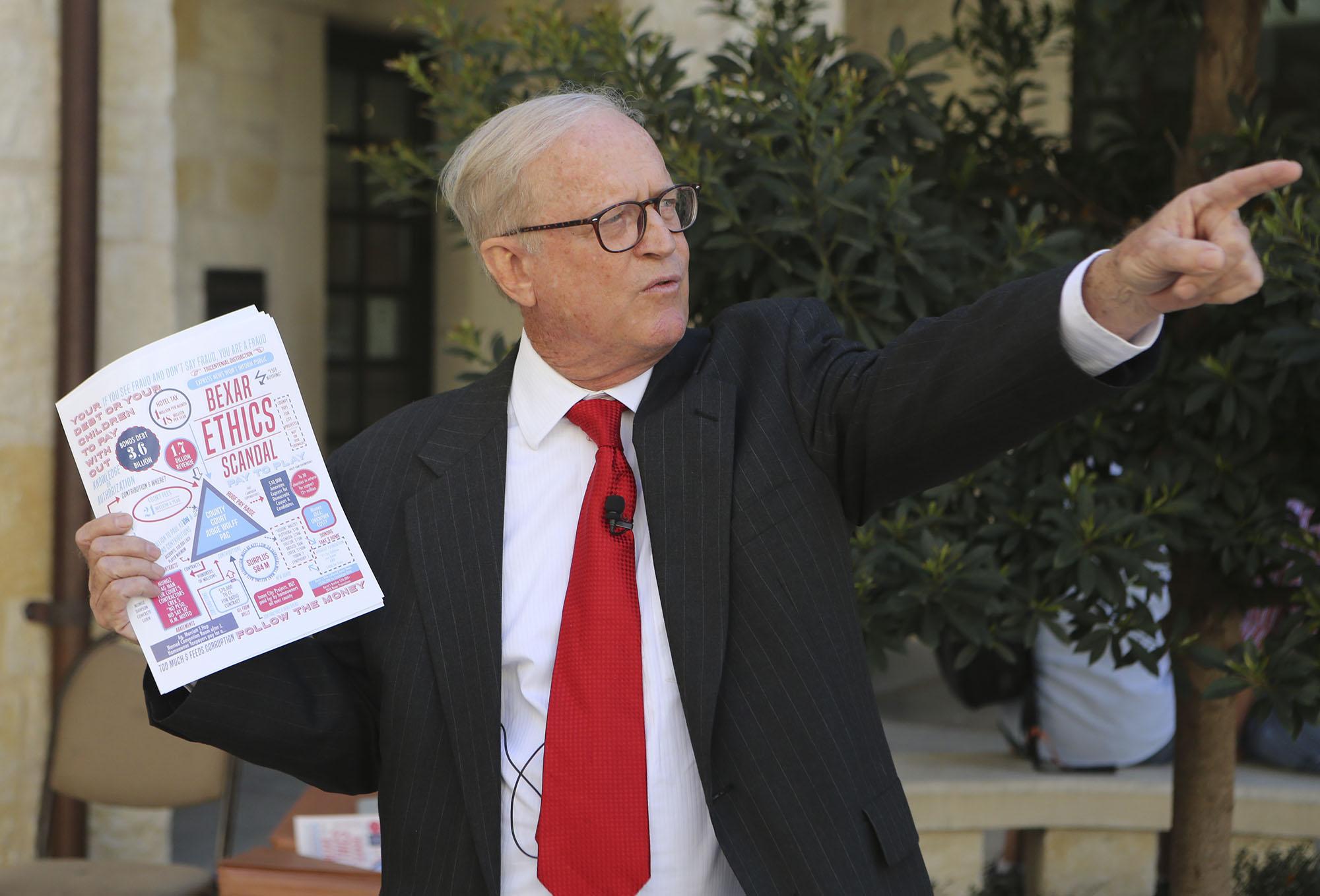 Rickhoff kicks off Bexar County judge race with attacks on Wolff for ...
