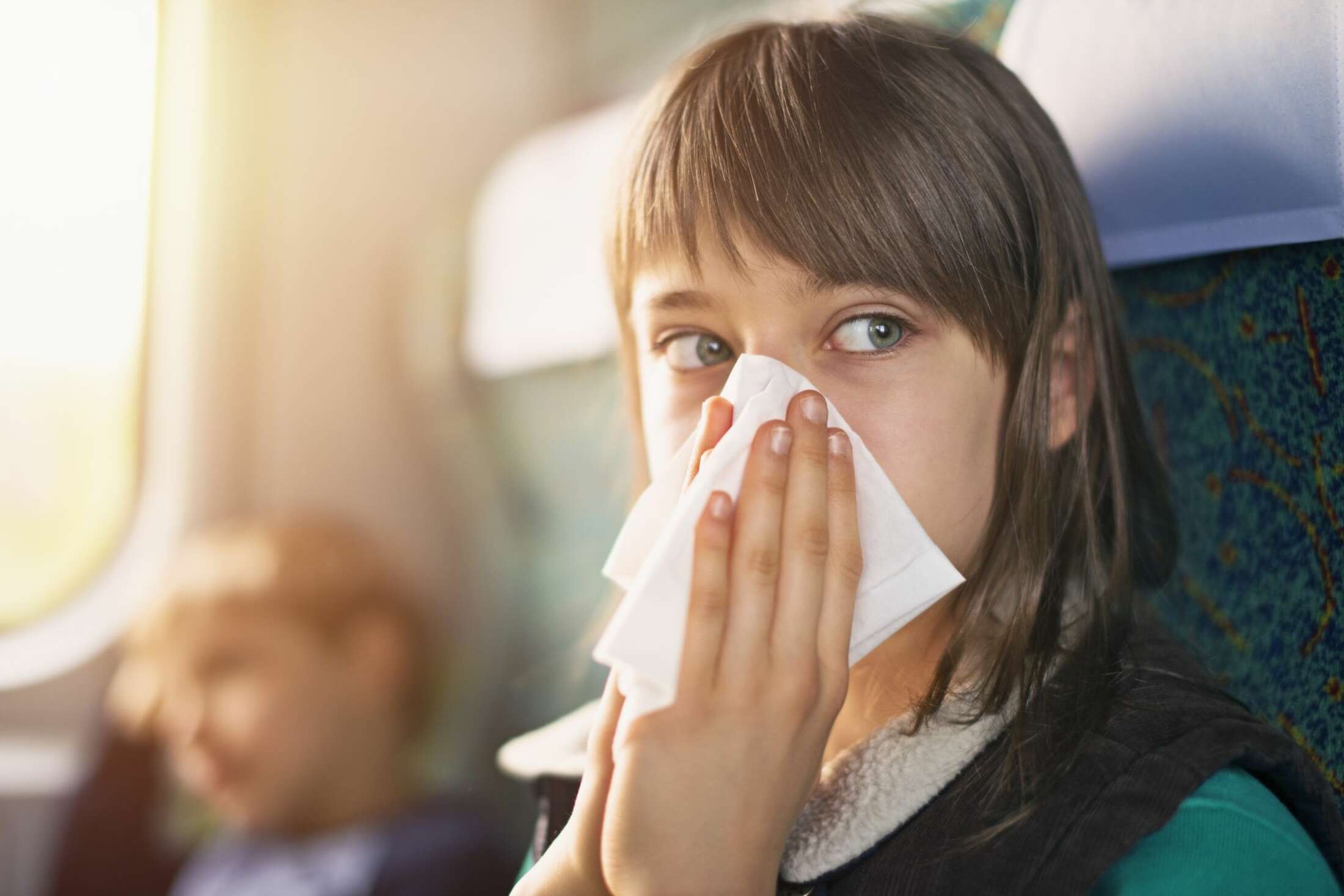 The risk of catching the flu on a plane