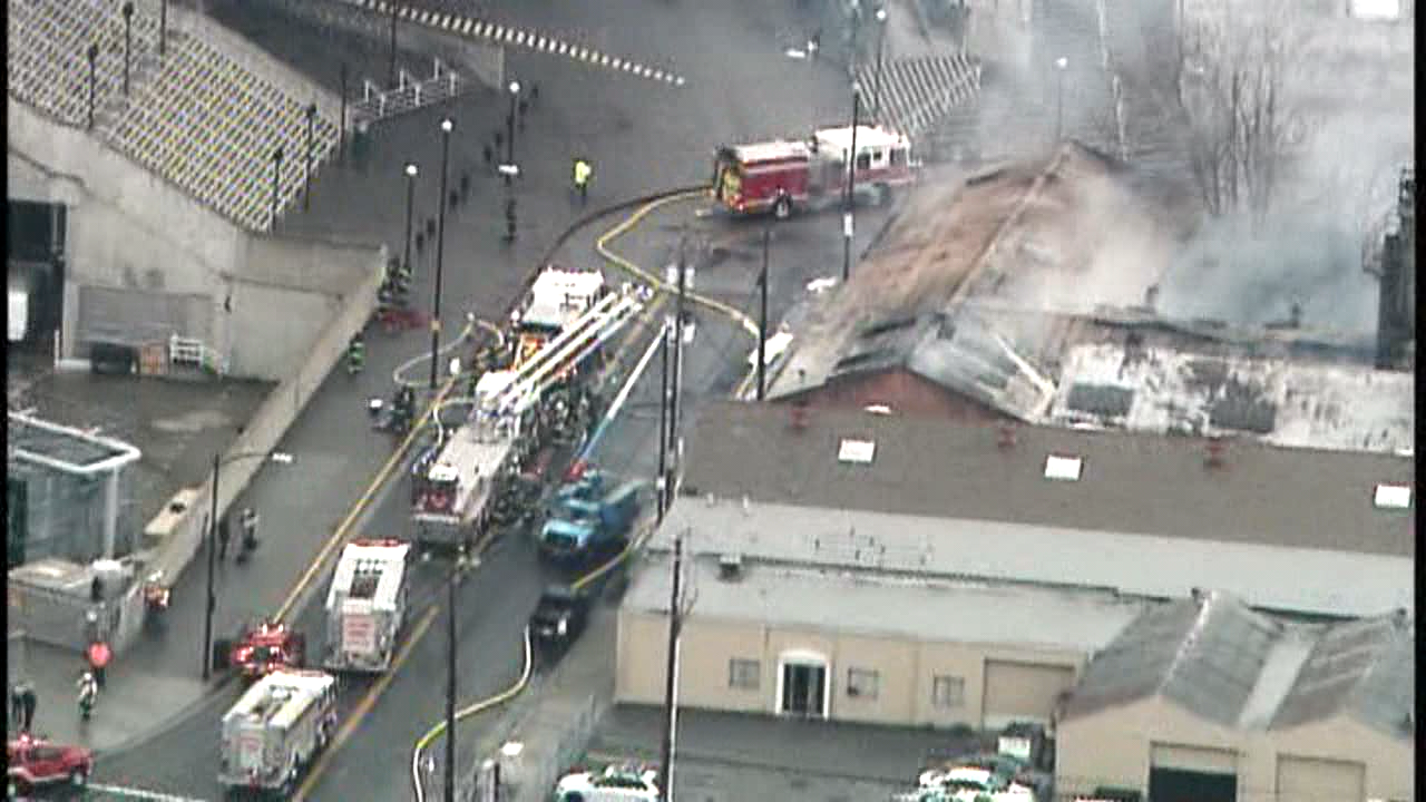 3-alarm fire burns building next to SAP Center in San Jose
