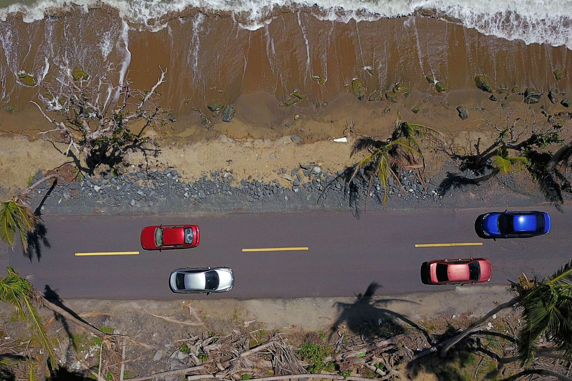 Before and after photos of Puerto Rico shows the island six months ...