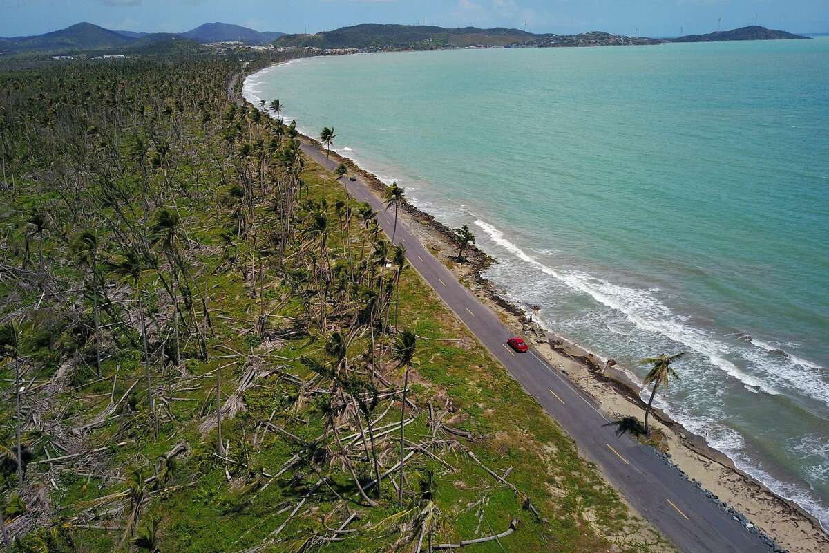 Before and after photos of Puerto Rico shows the island six months ...