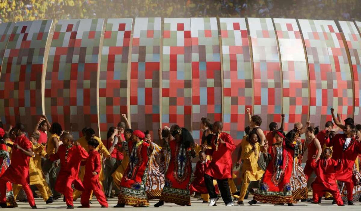 World Cup opening ceremony with happy noise