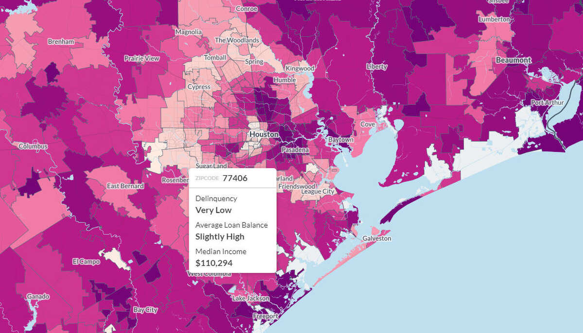 Maps show the geography of student debt in the Houston area