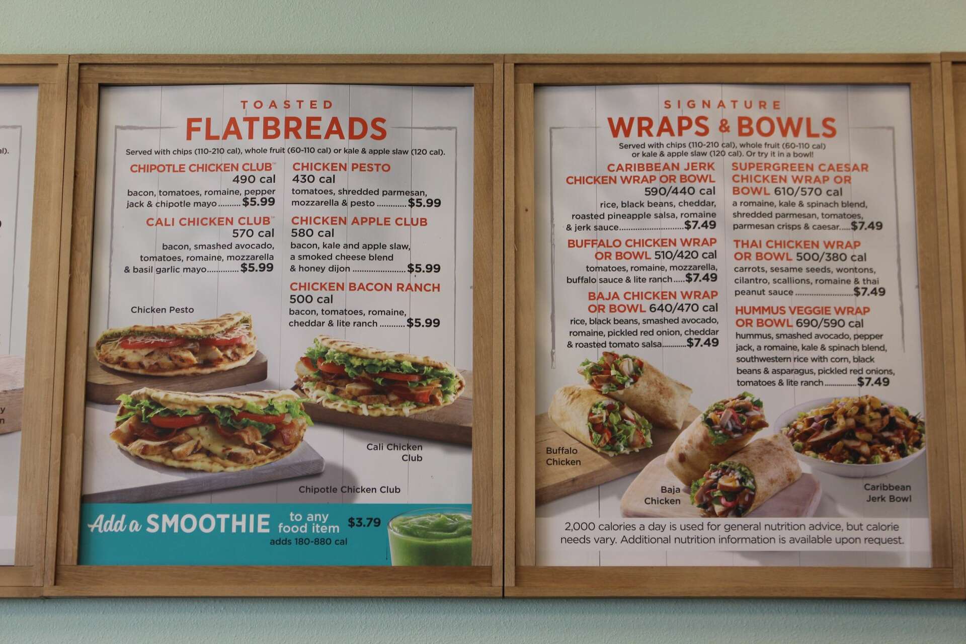 Tropical smoothie menu store