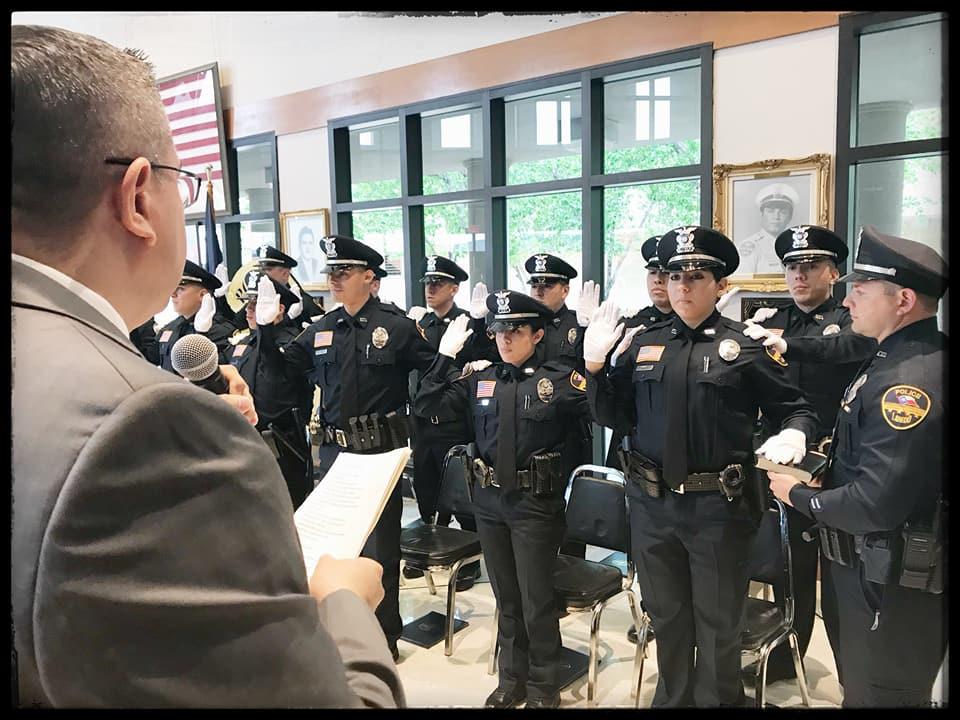 Twelve officers sworn in during oath ceremony