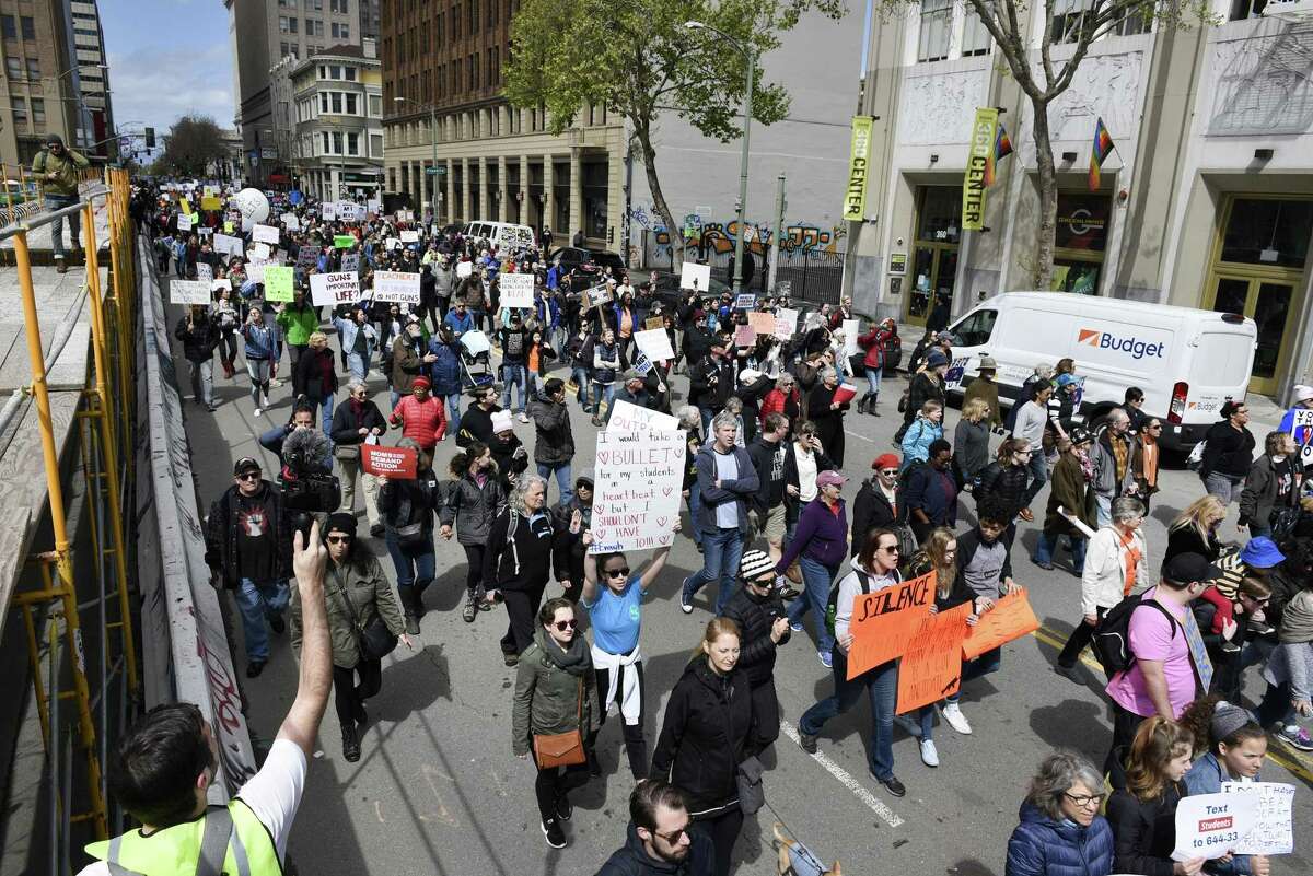 Thousands protest in Oakland, SF to demand an end to gun violence