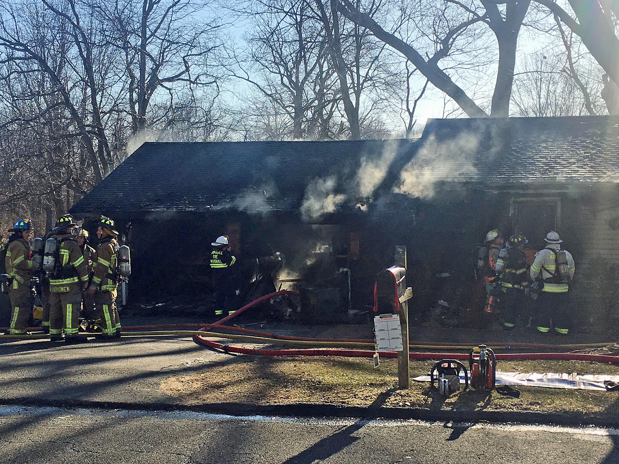 Propane, acetylene tanks fuel Trumbull garage fire