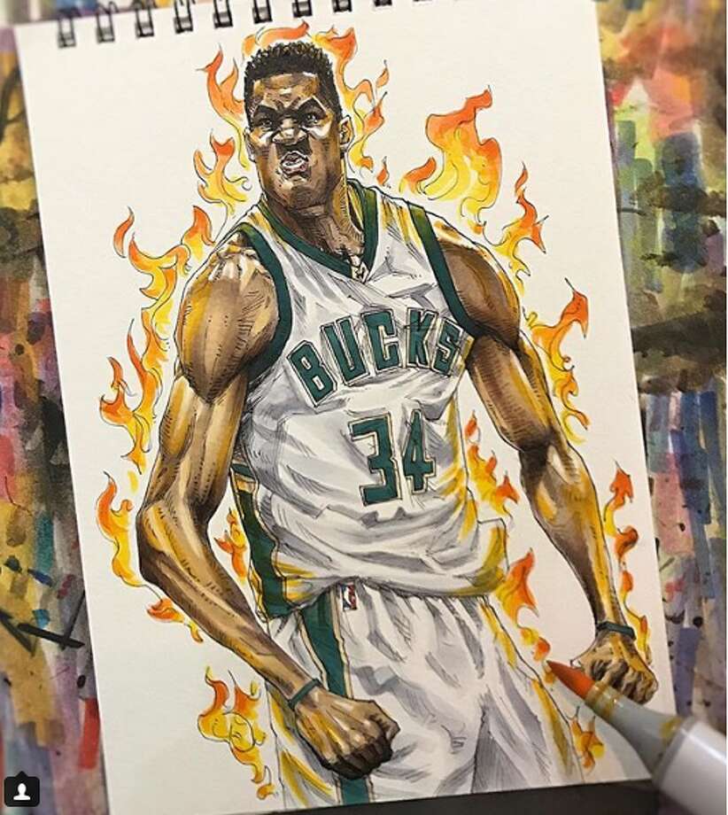 Check out these insane drawings of NBA players - Houston Chronicle
