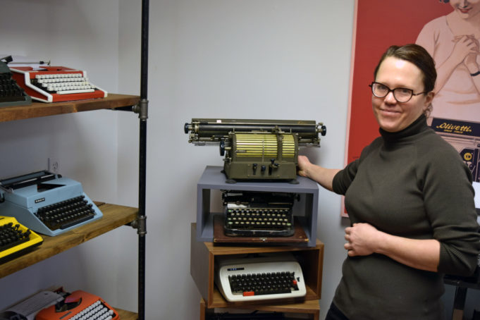 Backspace Westport goes ultra-retro with typewriter retailing