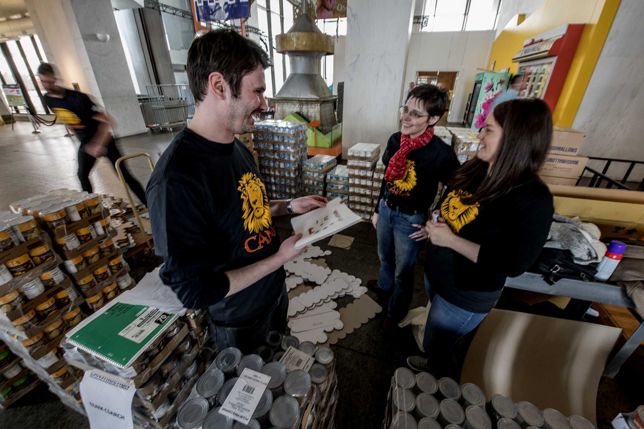 CANstruction exhibit/fundraiser opens at State Museum