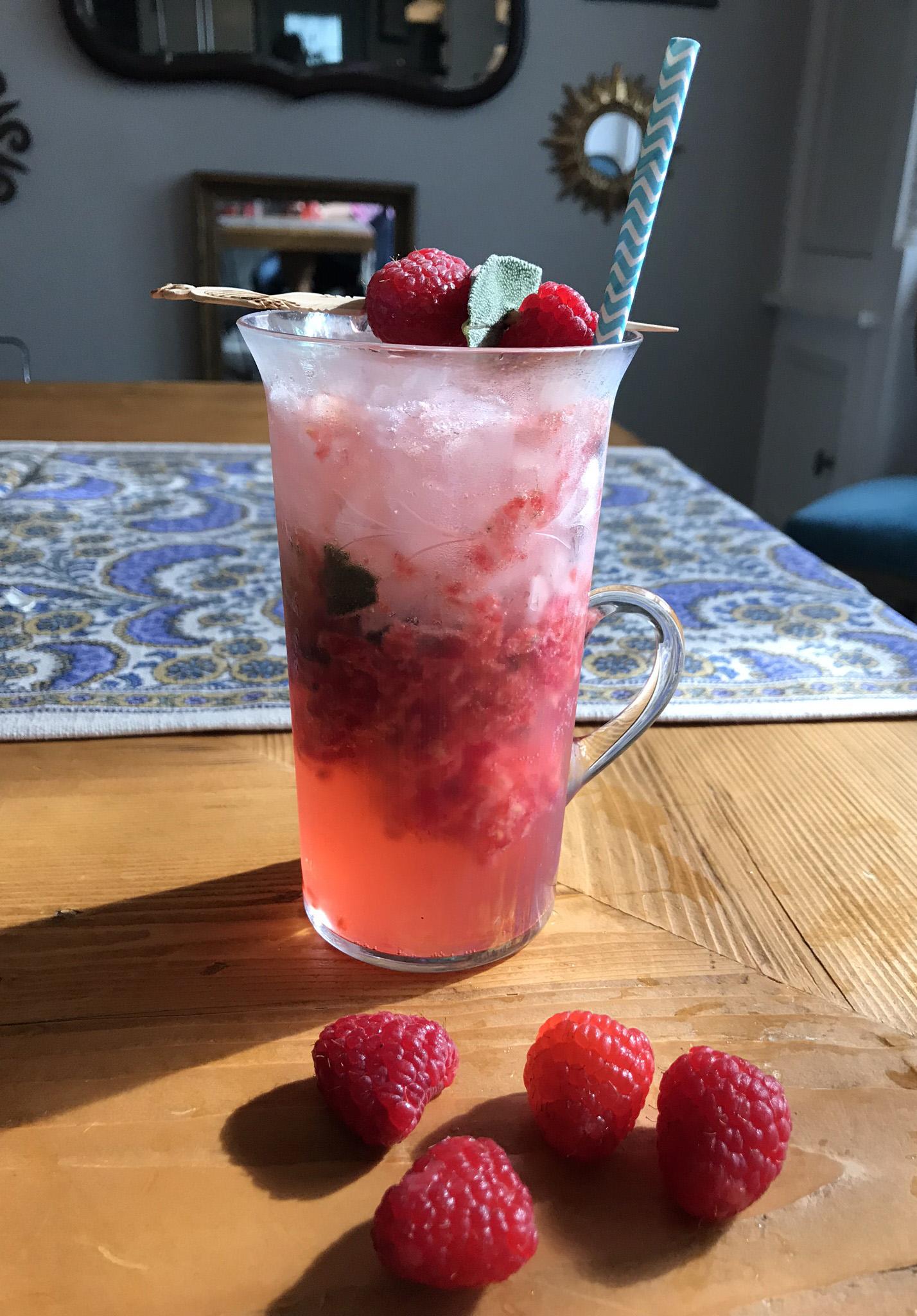 Recipe: Raspberry-sage Mojito cocktail
