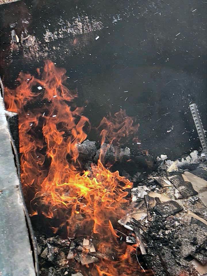 1,000 gallons of water extinguished Brookfield dumpster fire