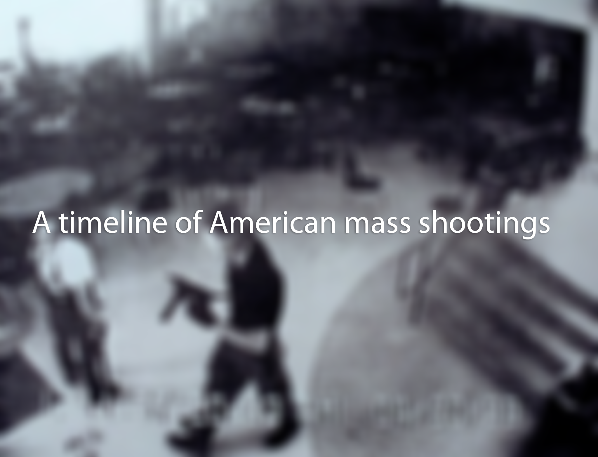A timeline of some of America's deadliest mass shootings
