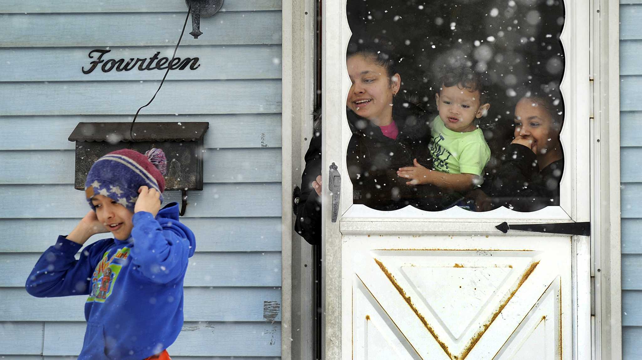 Snow in Connecticut April 2, 2018