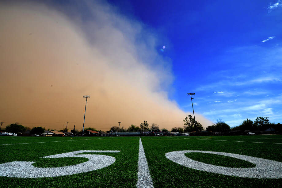 Photos: Cold front brings dust storm to the Permian Basin - Midland ...