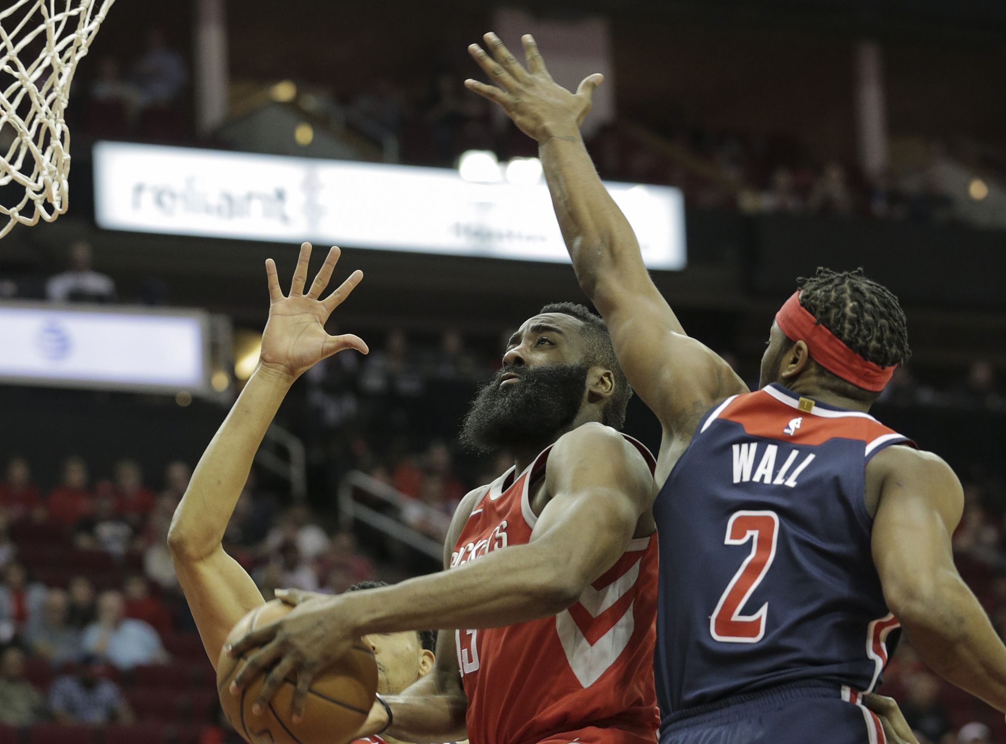 James Harden rolls as Rockets bounce back with blowout of the Wizards