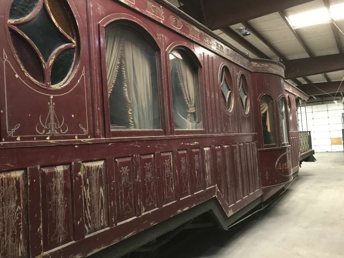 Judge Roy Hofheinz's custom railroad car surfaces in a Houston warehouse
