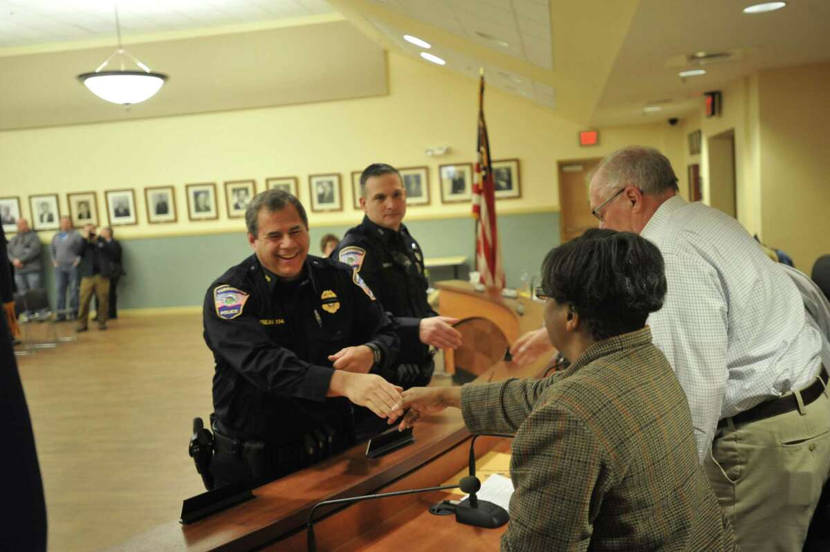 Torrington officers recognized for efforts in solving burglaries