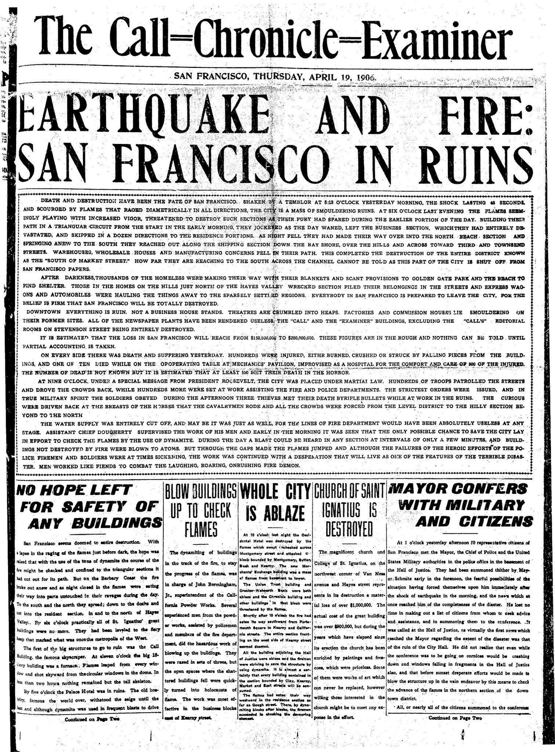 1906 San Francisco earthquake: Old photos offer new glimpses of devastation