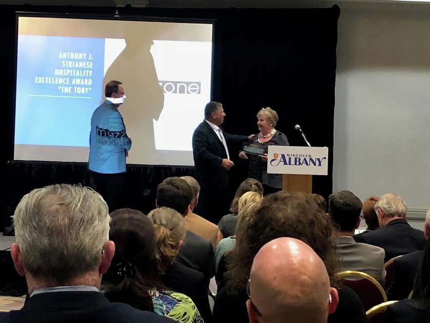 Discover Albany awards Mazzone Hospitality with Toby award
