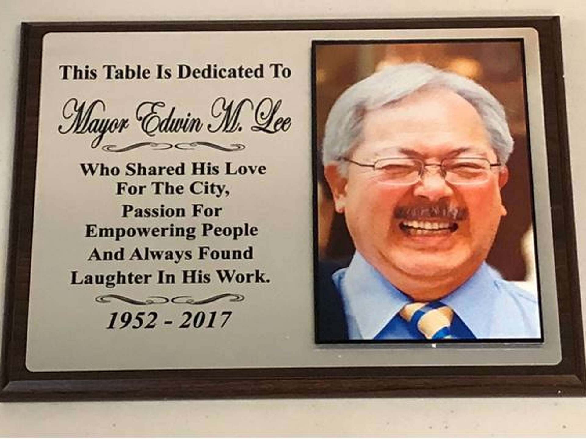 Mayor Ed Lee lives on at his favorite table at Sam’s Diner on Market