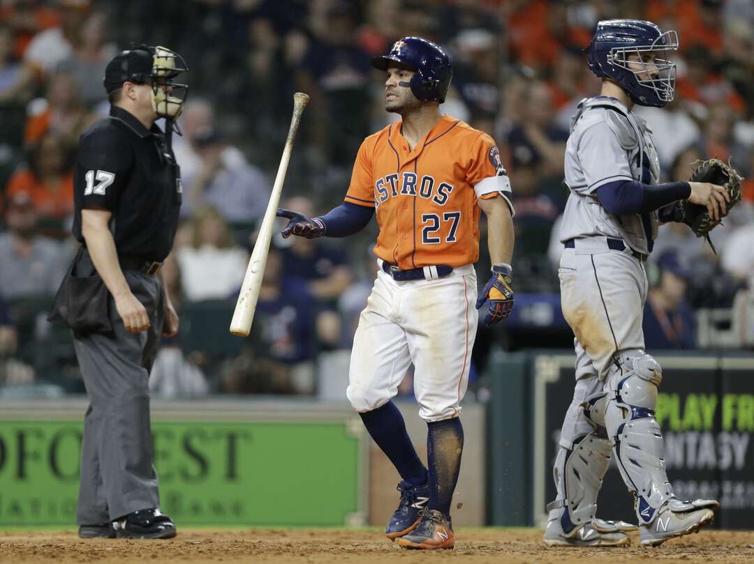 George Springer comes off Astros bench to pinch run a day after ...