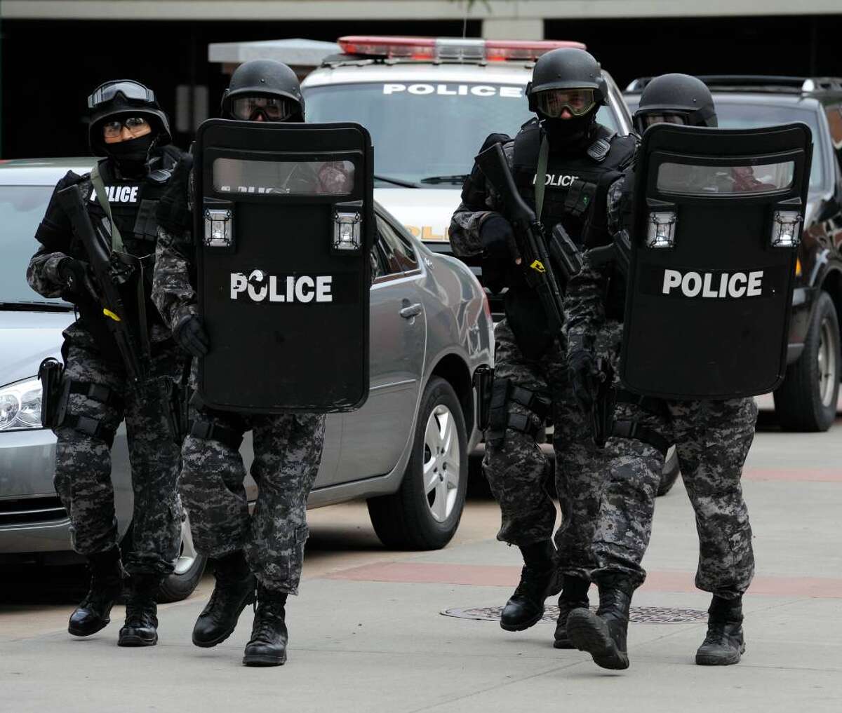 Cops training at Proctors