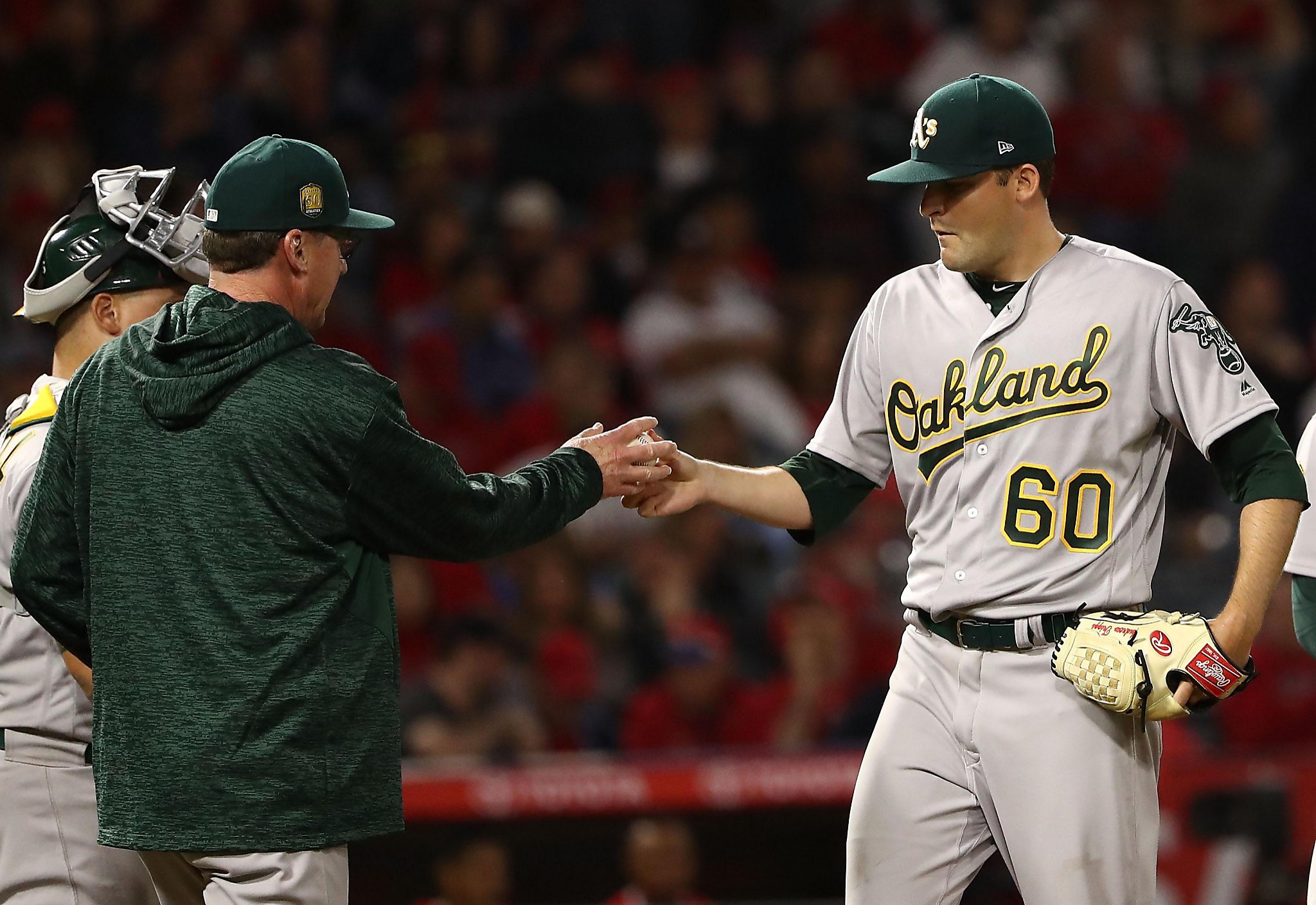 A’s get strong outing from Andrew Triggs, plenty of walks in win over ...