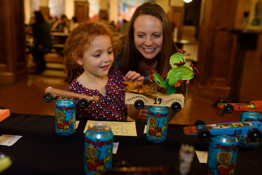 St. Arnold's Brewery hosts the Art Car Pinewood Derby
