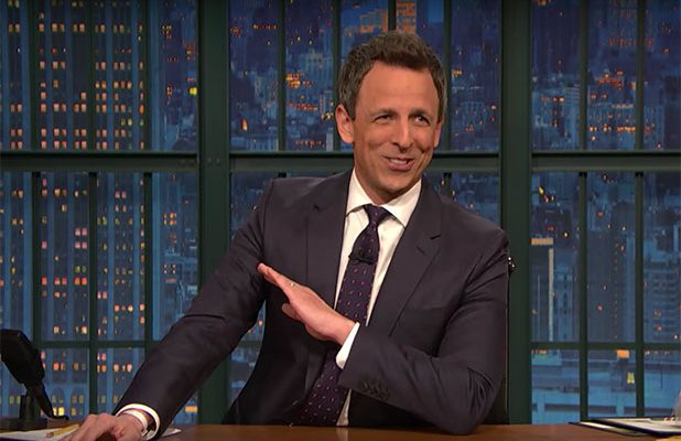 Seth Meyers shares dramatic story of wife delivering baby in lobby of ...
