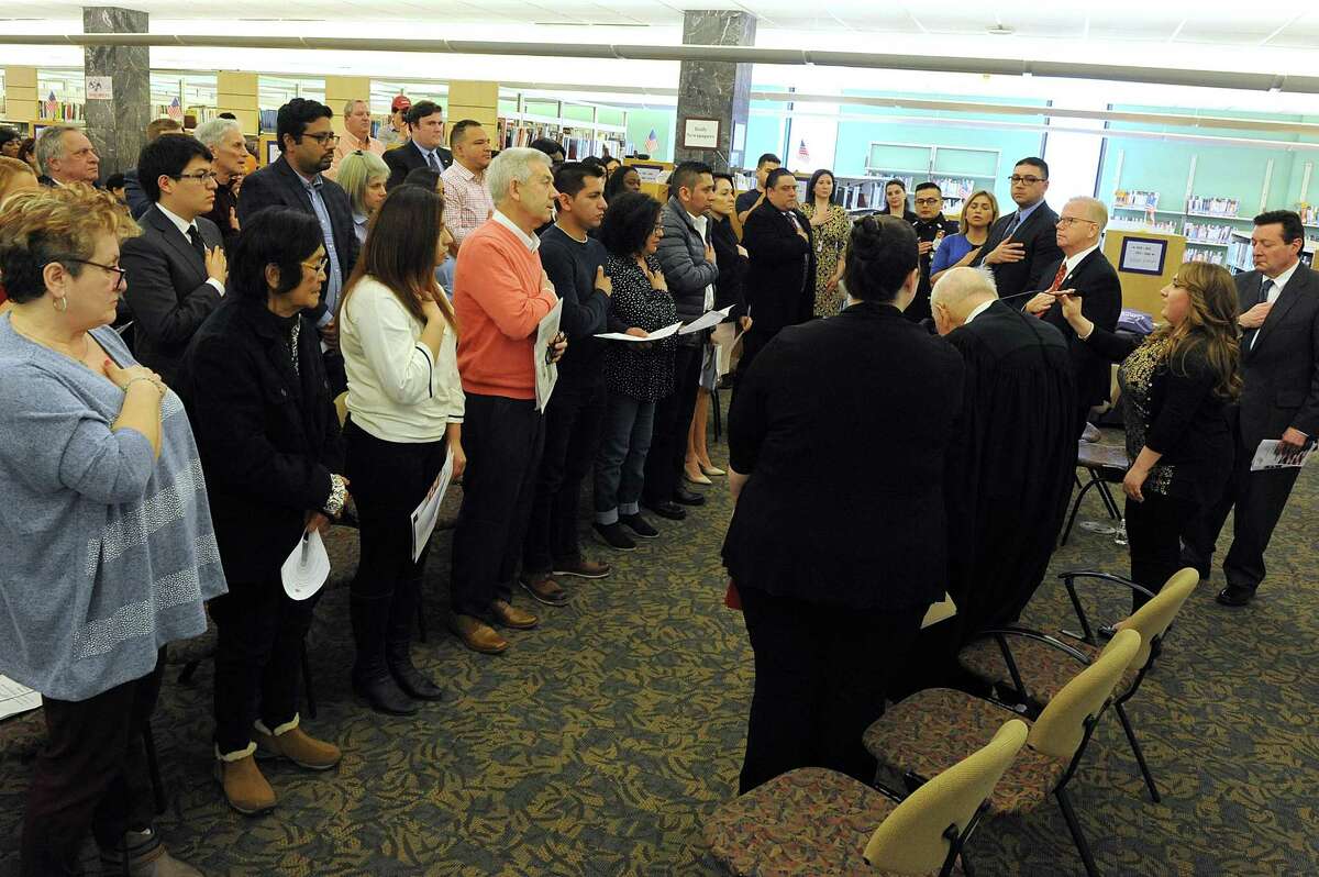 Citizenship means security for those sworn in at Danbury library