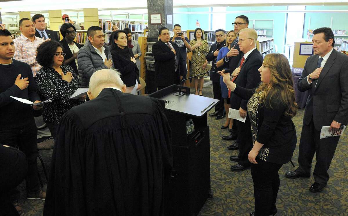Citizenship means security for those sworn in at Danbury library