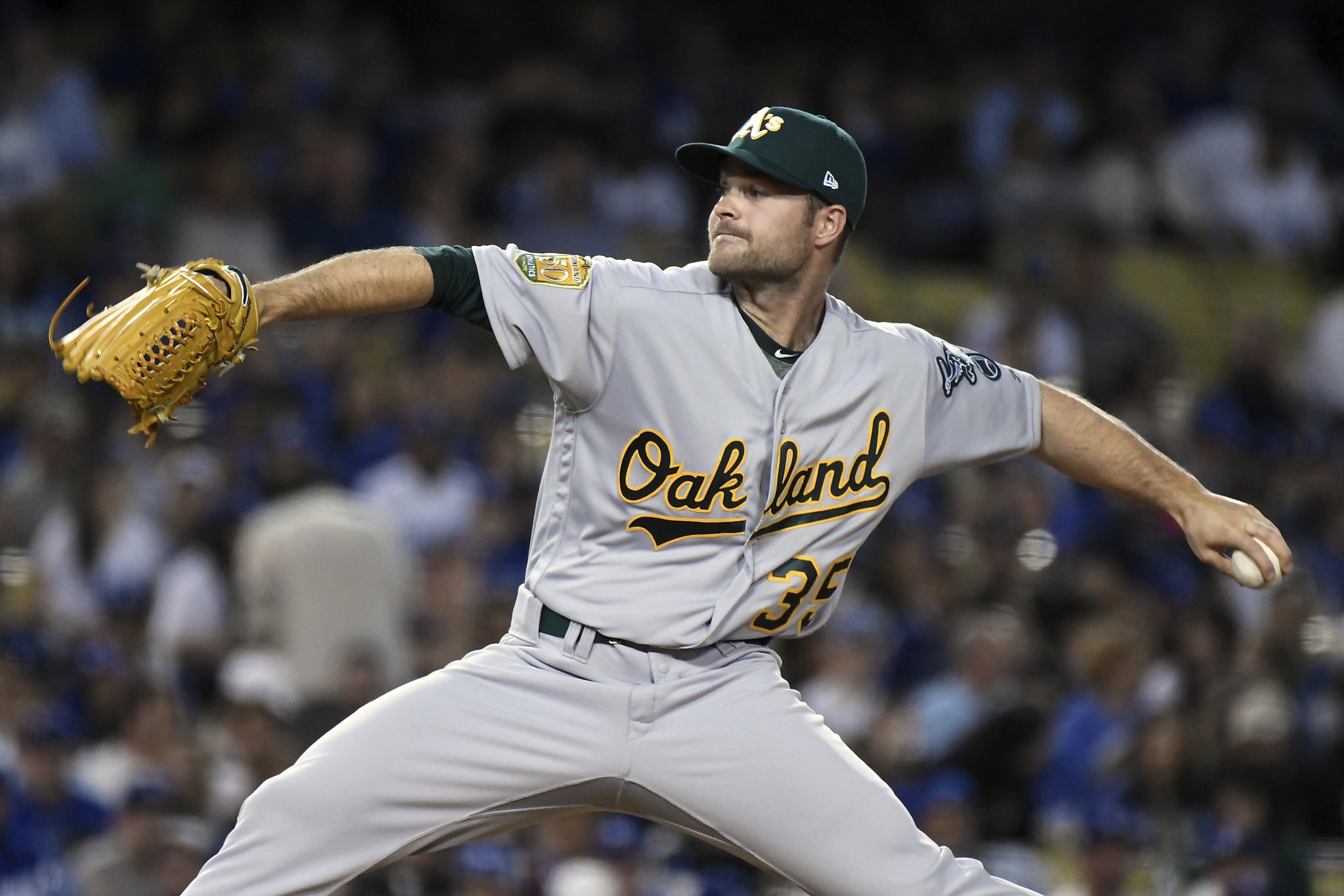 Ex-Dodgers lefty Danny Coulombe finds success with A’s