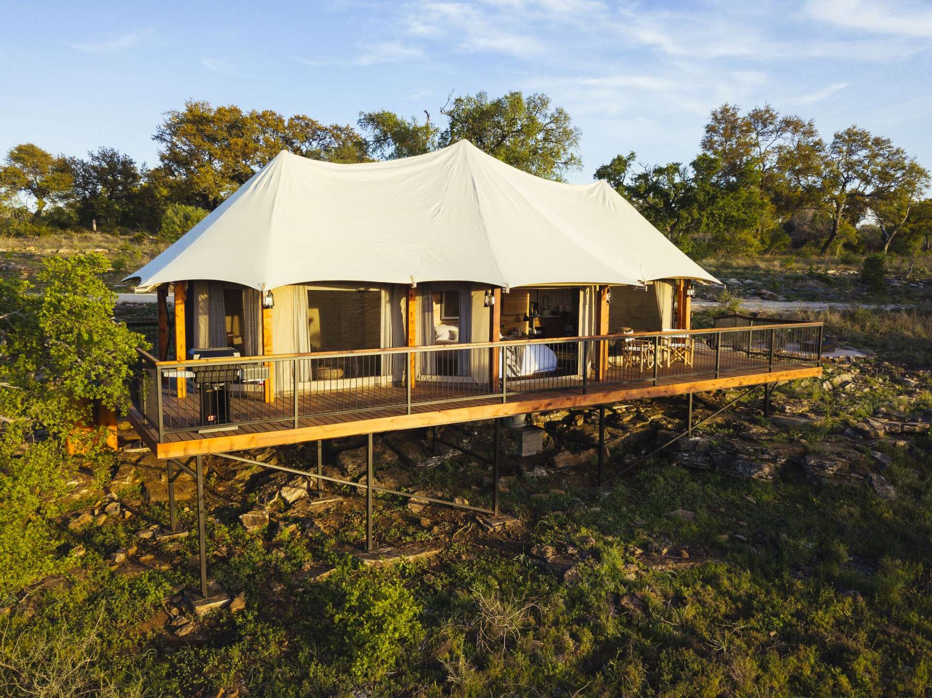 Peek inside a Texas retreat where you basically stay in a private park