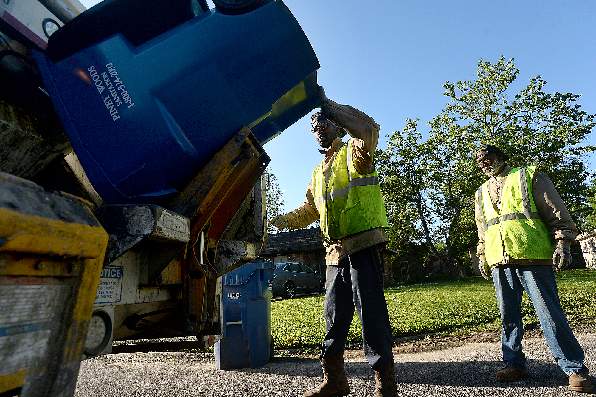 Trash collection picks up by tons post-Harvey