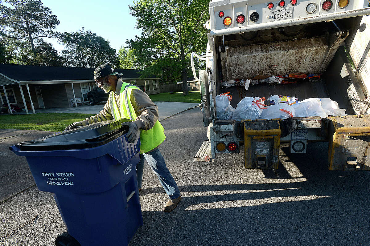 Trash collection picks up by tons post-Harvey