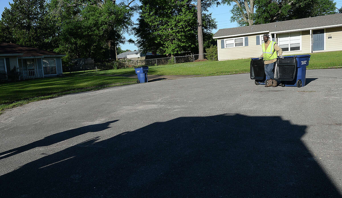 Trash collection picks up by tons post-Harvey