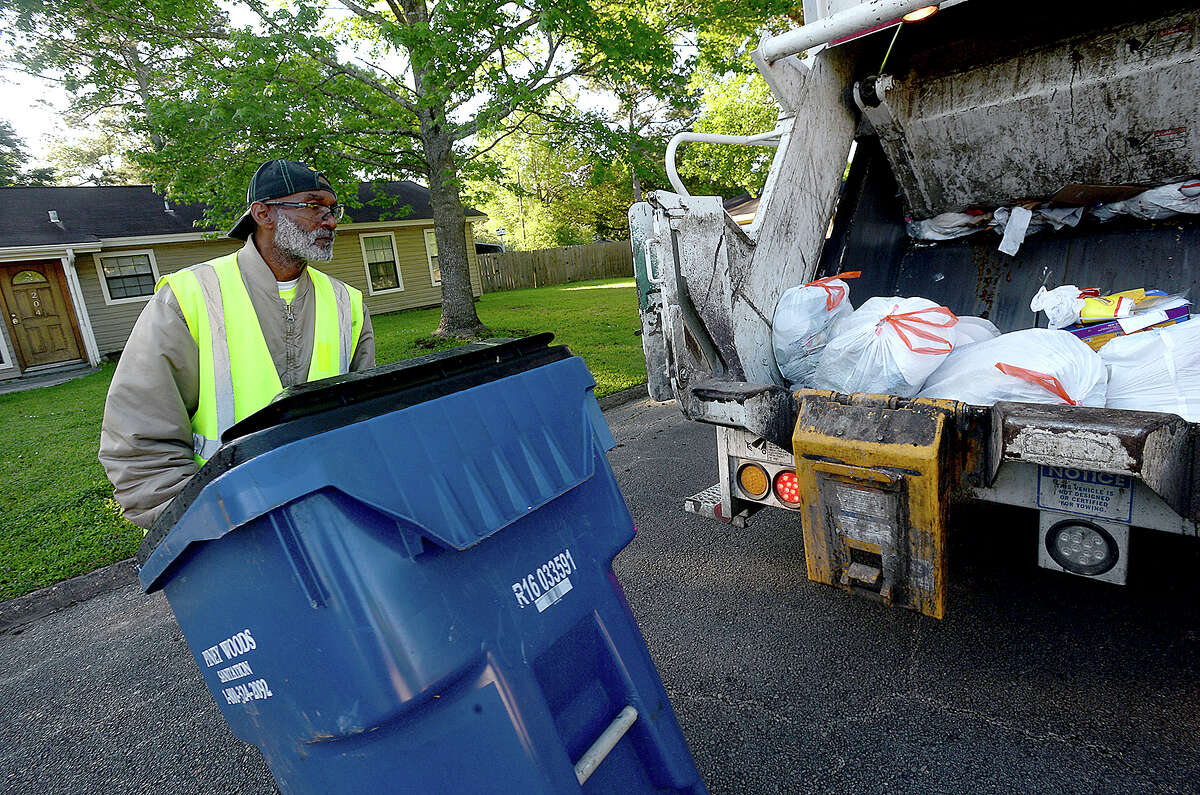 Trash collection picks up by tons post-Harvey
