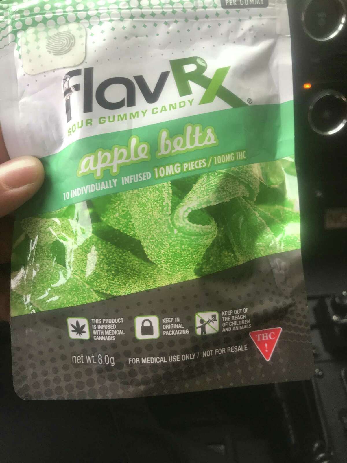 Pot infused gummy candy seized in Stamford seat belt stop