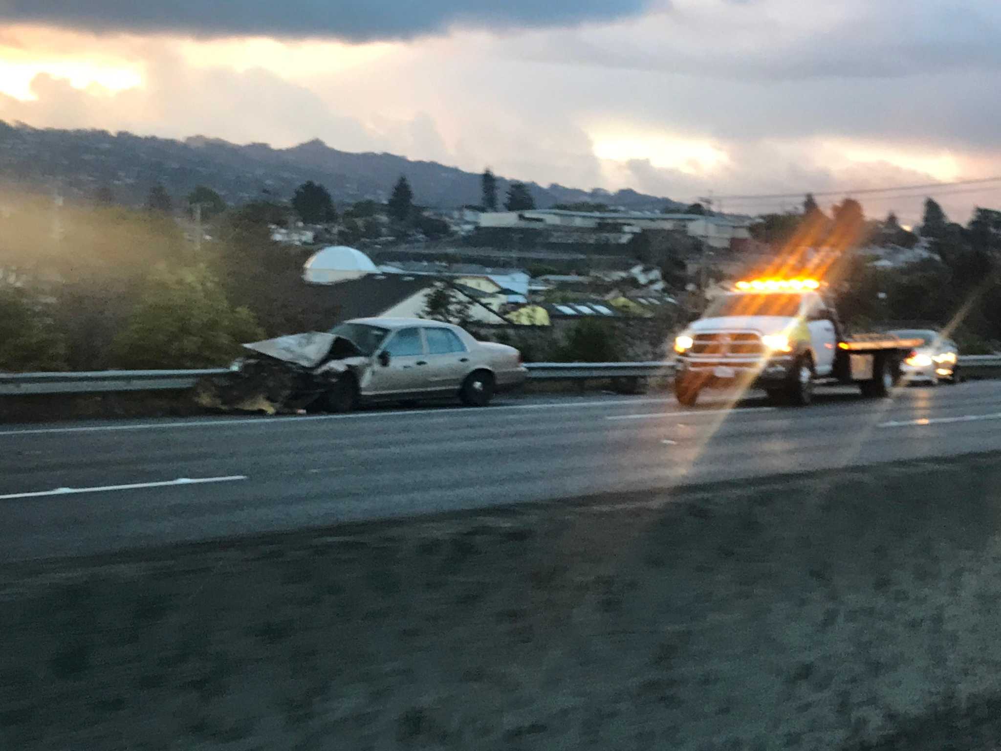 4-car crash results in severe traffic alert on Interstate 80