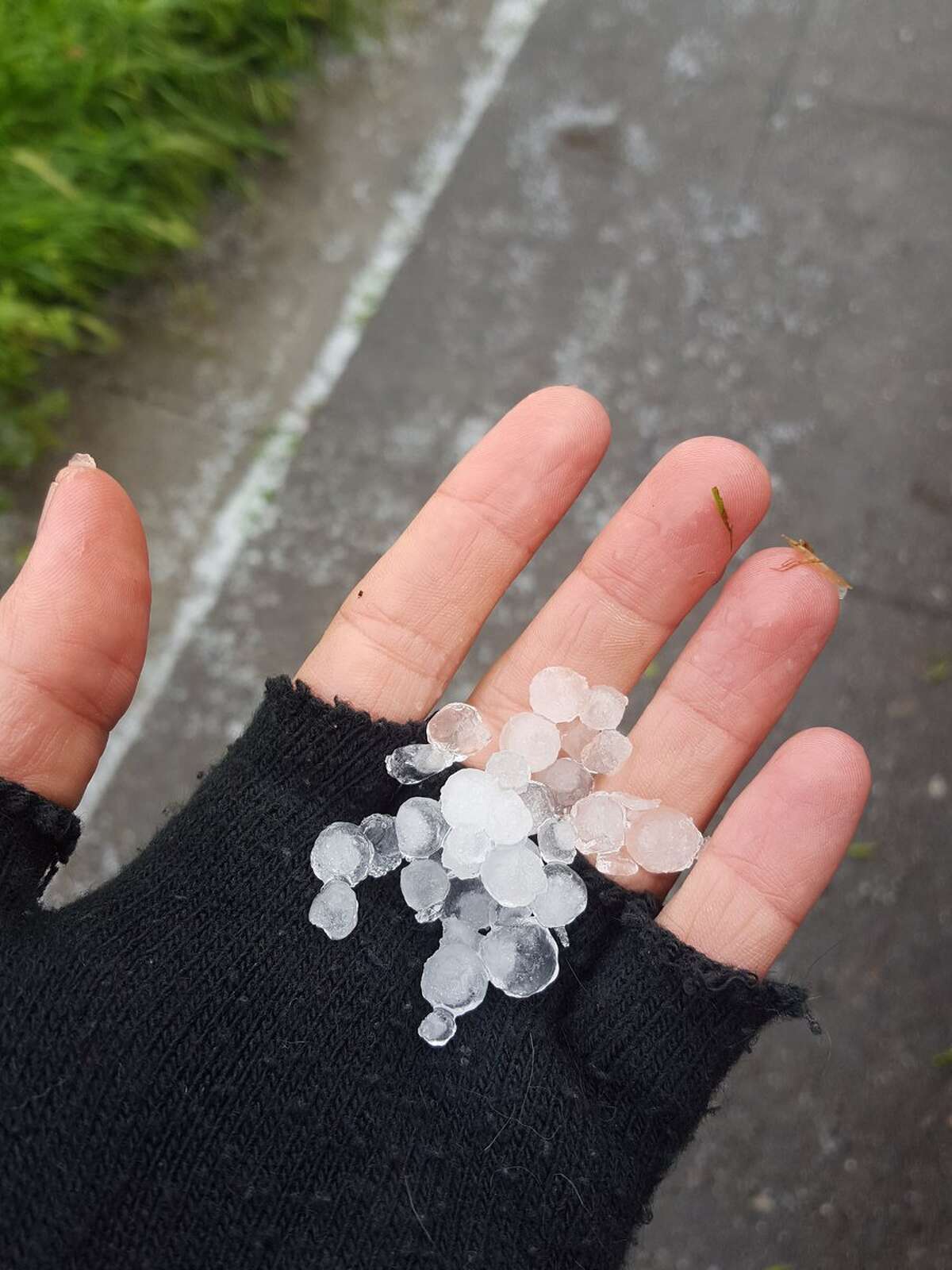Cold front brings hail — and even a little snow — to Bay Area