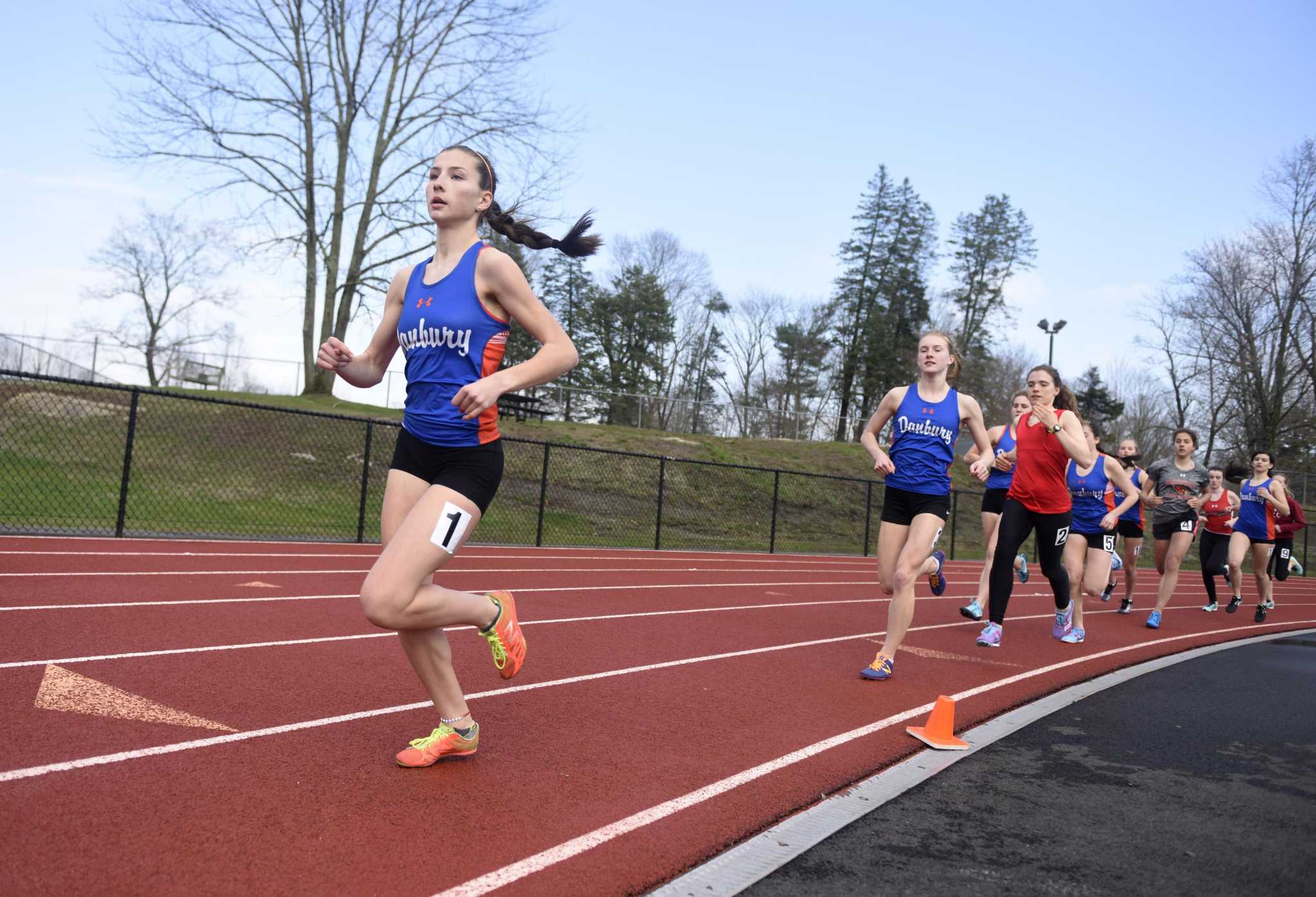Girls track: Danbury sweeps meet against Greenwich, Central