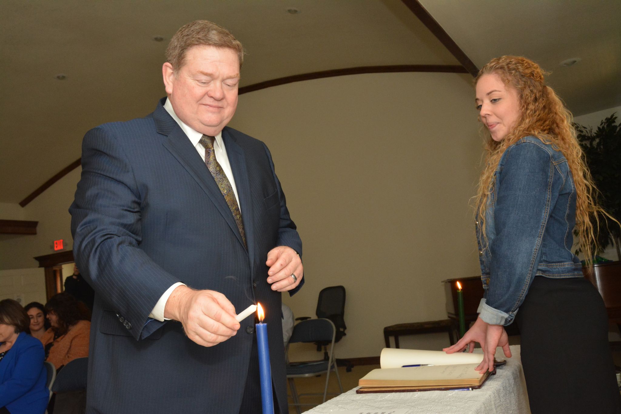 Alpha Chi inducts WBU president