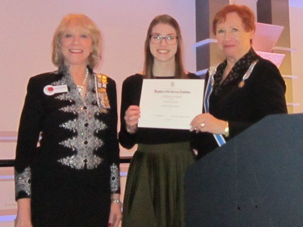 Hannah Bartels is DAR state finalist