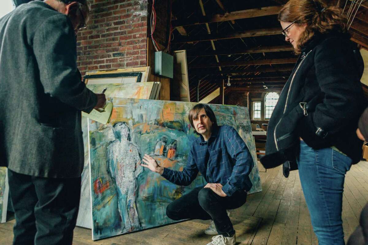 Painter Bruce Horan works with Brookfield curator to prepare for ...