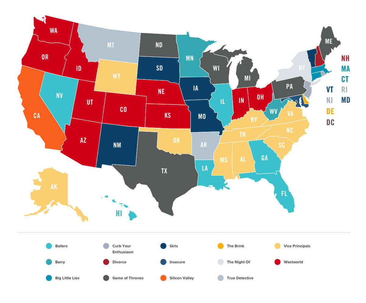 Report: Your state's most googled HBO show