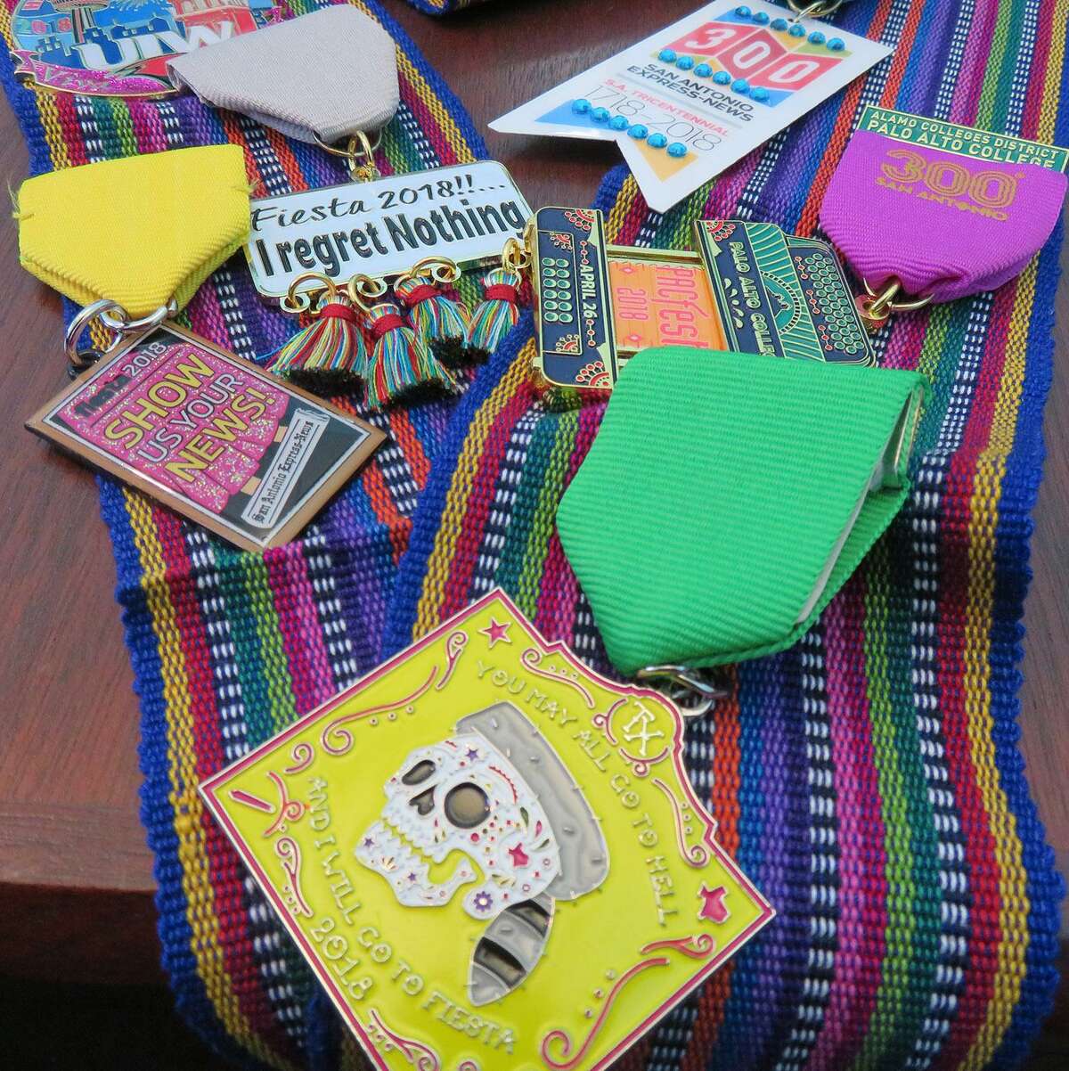 The art of the sash: A place for Fiesta medals