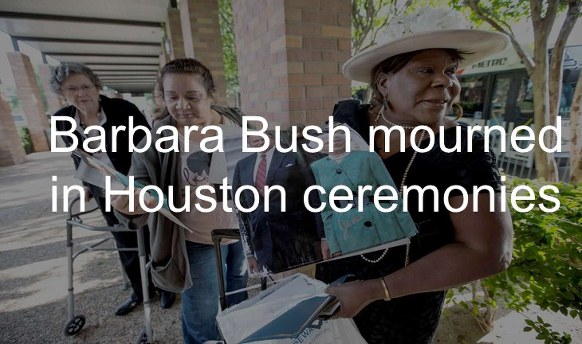 Photos from Barbara Bush's funeral show past presidents, first lady ...