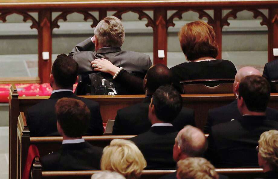 Photos from Barbara Bush's funeral show past presidents, first lady ...